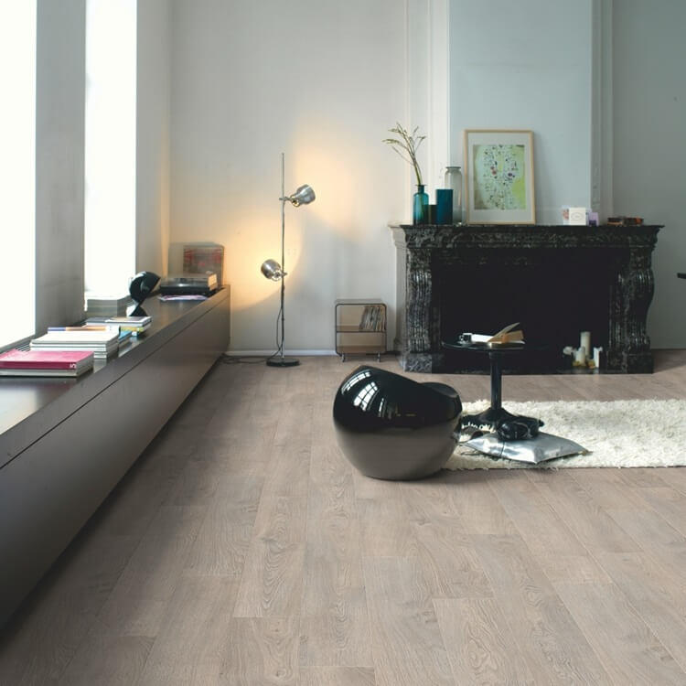 Quick Step Classic Old Oak Light Grey Clm1405 Hydroseal Laminate Flooring